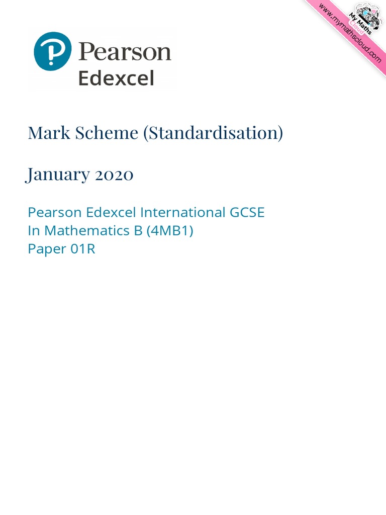 iGCSE B JANUARY 2020 PAPER 1R MS | PDF