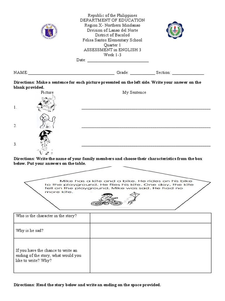 English Summative Assessment | PDF | Sentence (Linguistics) | Linguistics