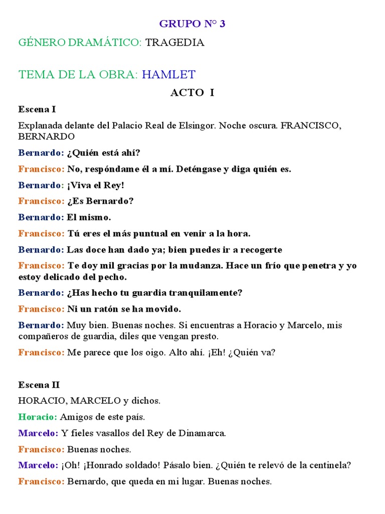 Obra Hamlet | PDF | Aldea | Fantasmas