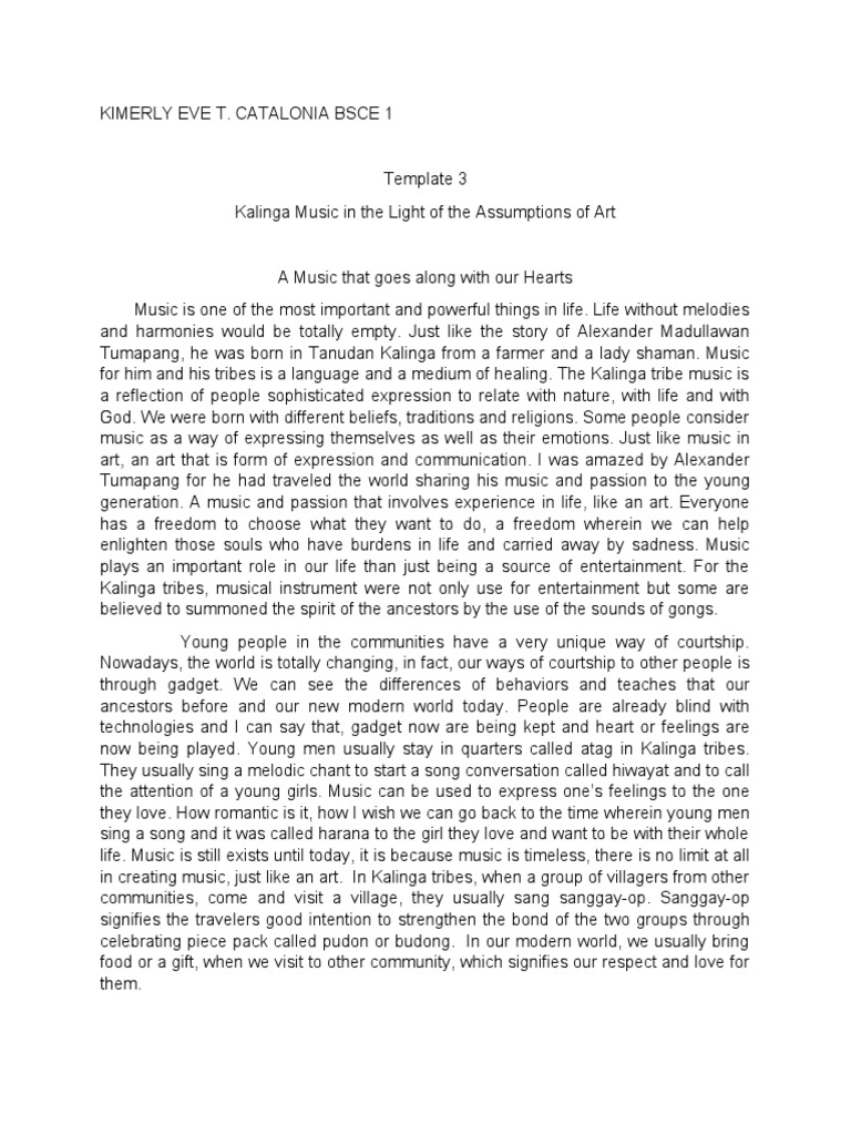 Template 3 - KIMBERLY EVE T. CATALONIA | PDF