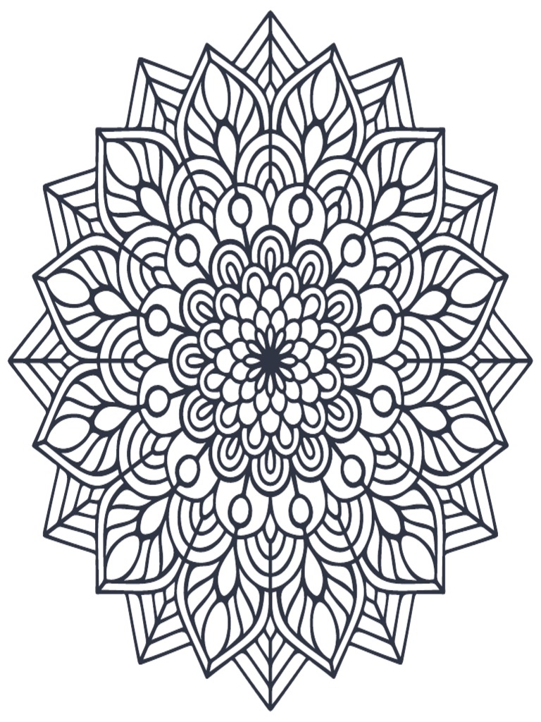Indian Mandala Coloring Pages 02 | PDF