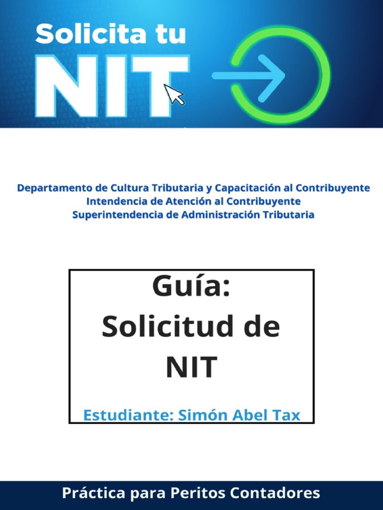 Guia Solicitud de NIT | PDF | Guatemala | Informática