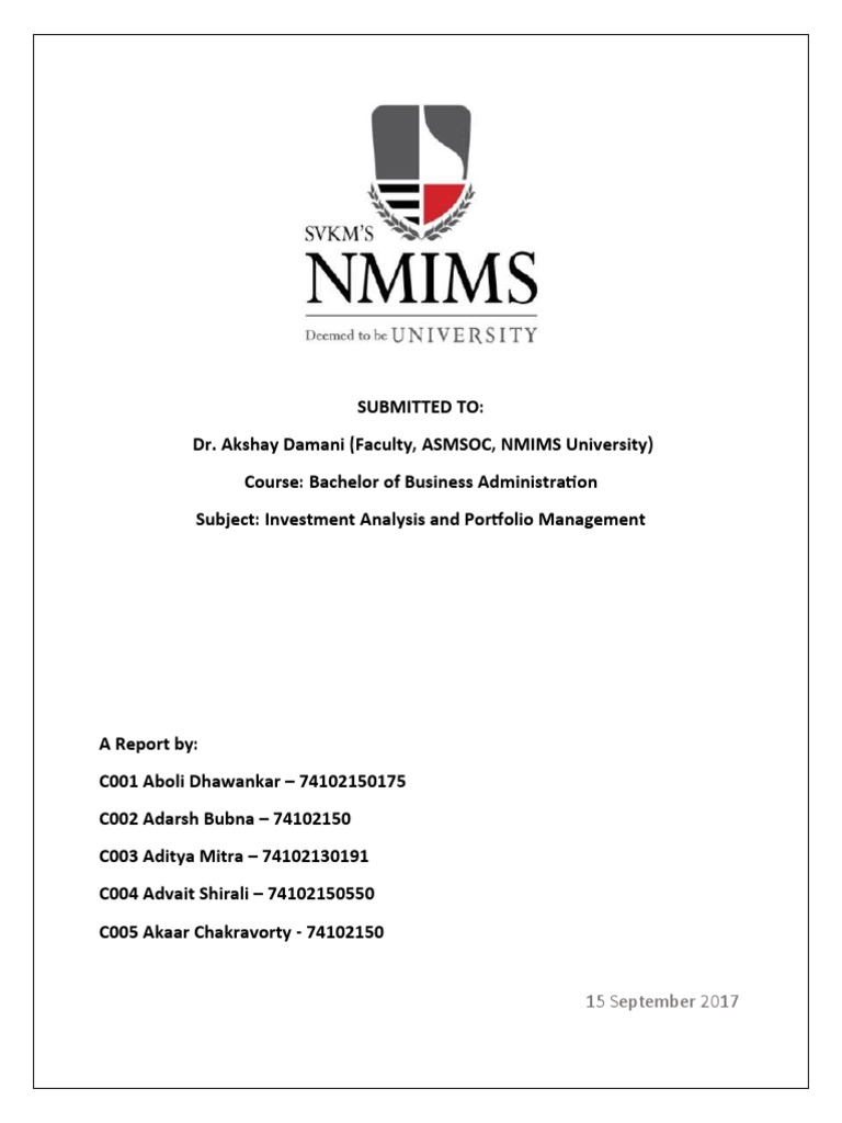 IAPM | PDF | Stock Market Index | Sharpe Ratio