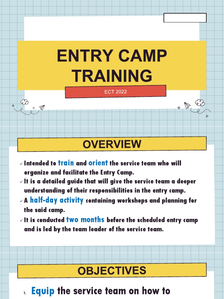 Entry Camp Trainining | PDF
