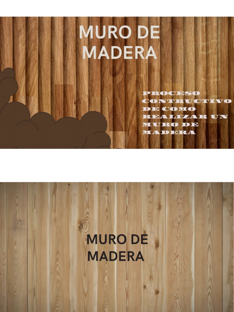 Muro Madera | PDF