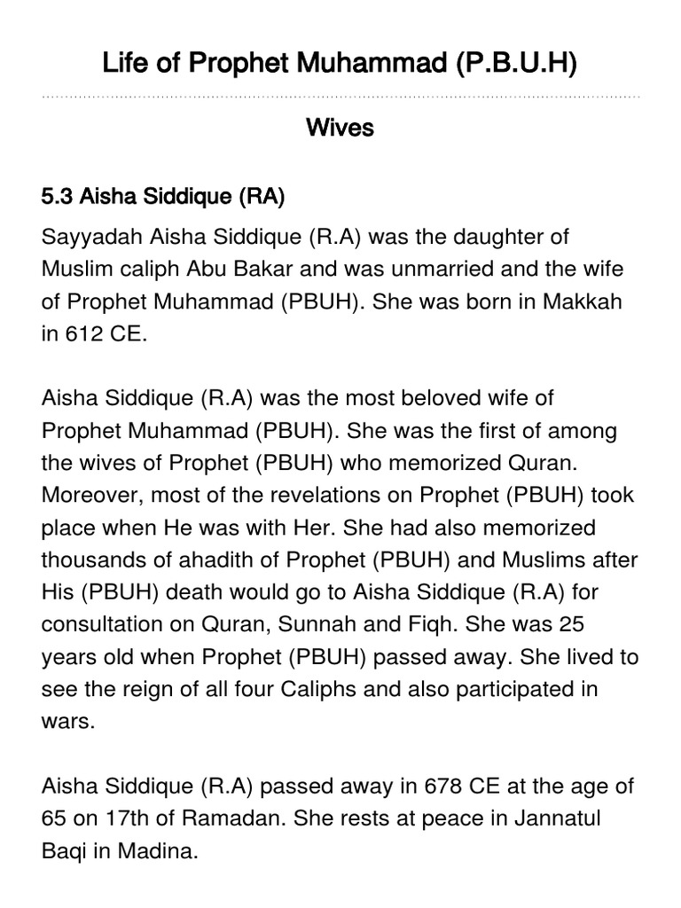 Life of Muhammad 5 3 | PDF | Religion & Spirituality