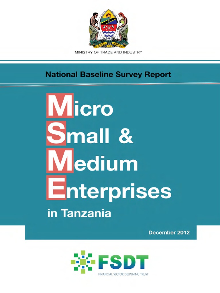 MSME National Baseline Survey Report | PDF | Small And Medium Sized ...