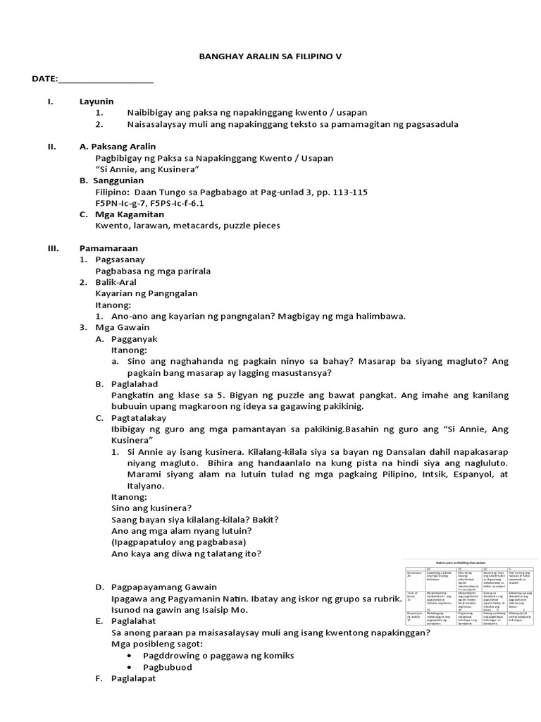 LP Filipino Week 3 | PDF