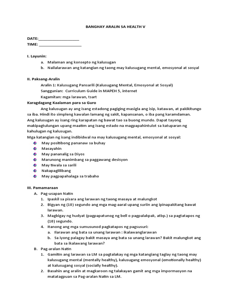 LP Health Week 3 | PDF