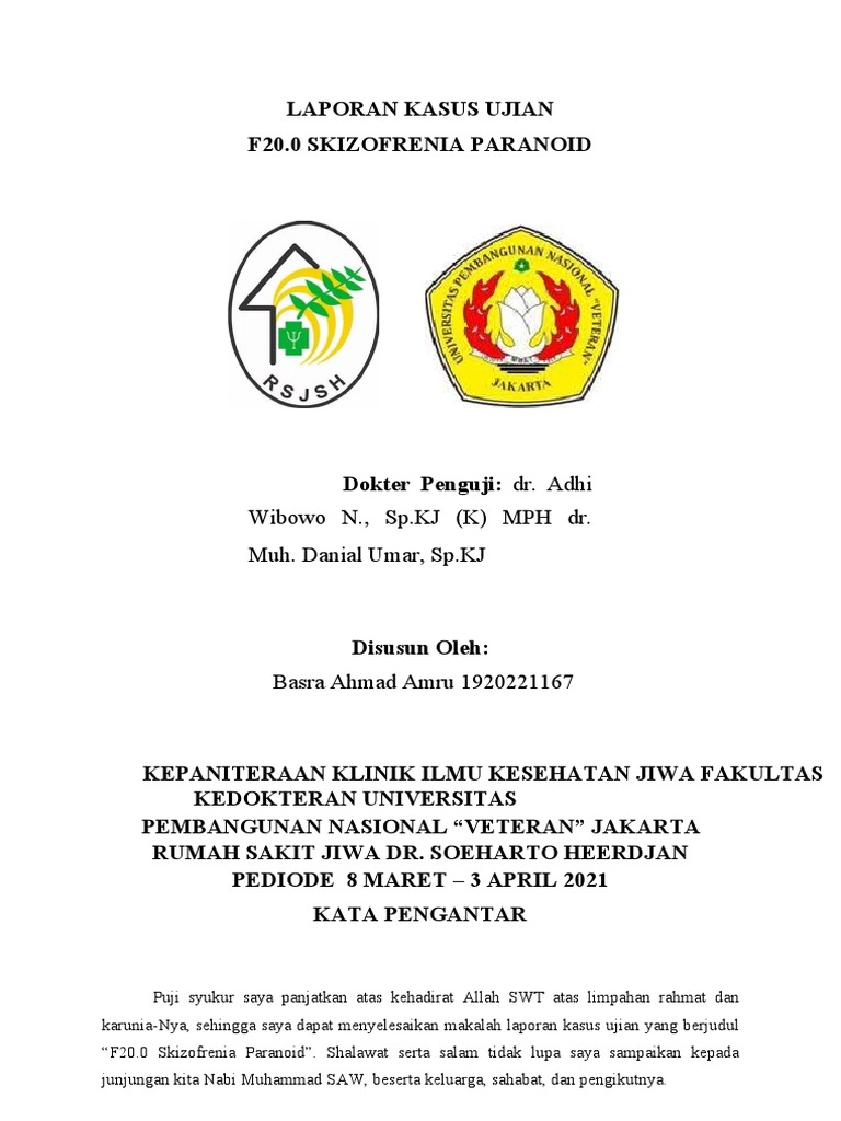 Wibowo N., SP - KJ (K) MPH Dr. Muh. Danial Umar, SP - KJ | PDF