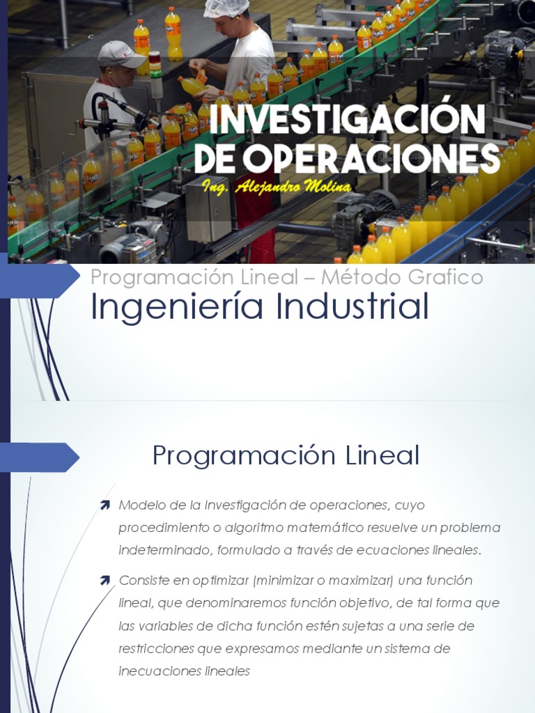 Programacion Lineal - Metodo Grafico | PDF Programacion Lineal - Metodo Grafico | PDF