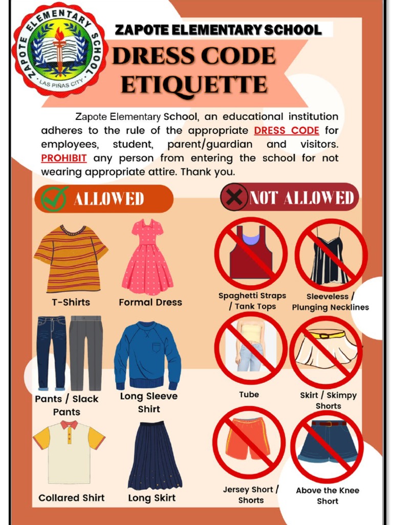 Dress Code Tarp - 5x3.5 Portrait | PDF