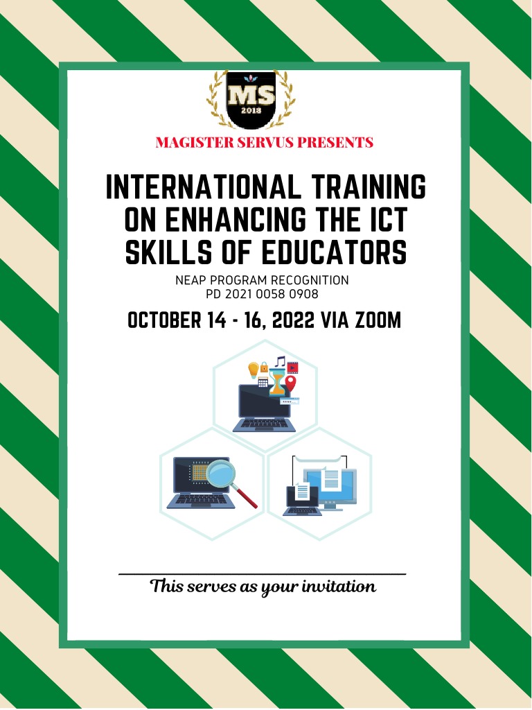 Invitation to ICT Skills Training | PDF | Educational Technology | Learning