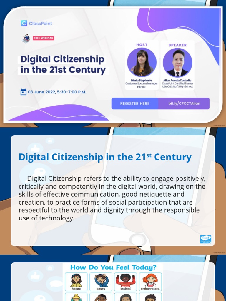 Digital Citizenship in The 21 ST Century | PDF | Cyberbullying | Online ...