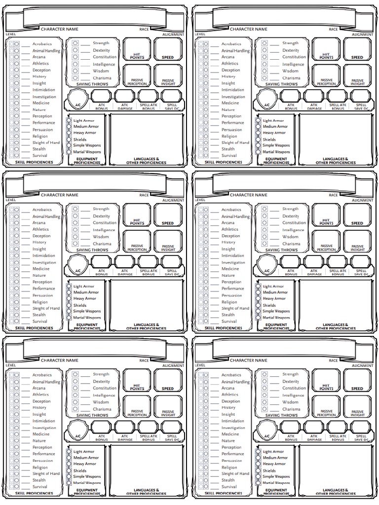 DnD DM SheetsPC | PDF