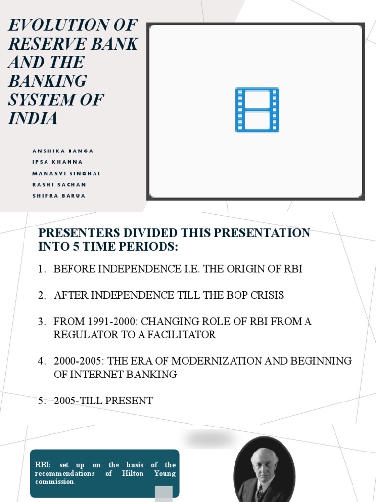 Evolution of Rbi & Banks | PDF | Reserve Bank Of India | Banks