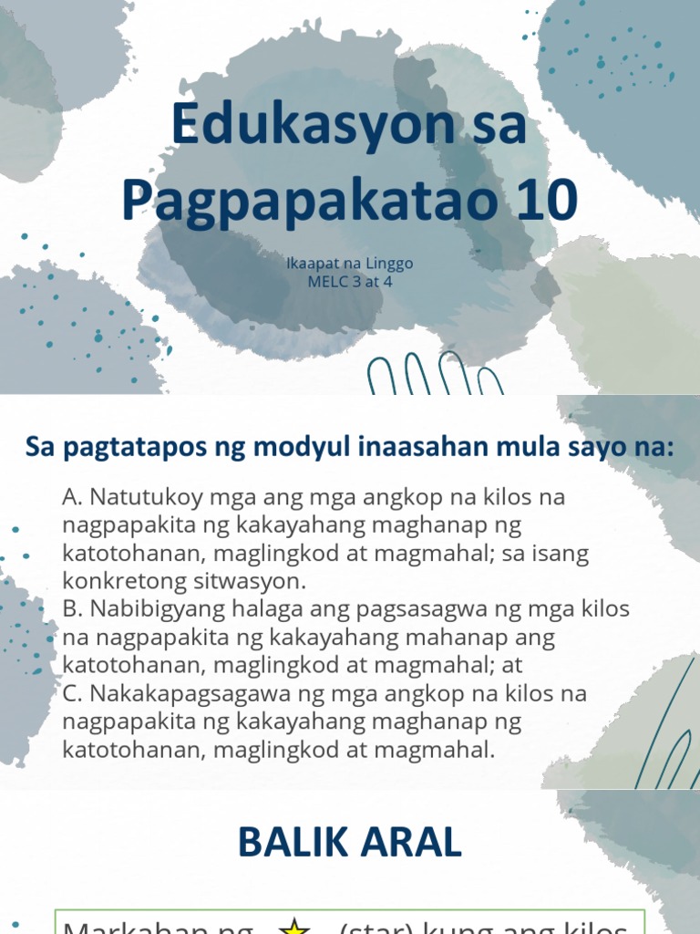 Melc 3 - Lec 1 Esp 10 | PDF