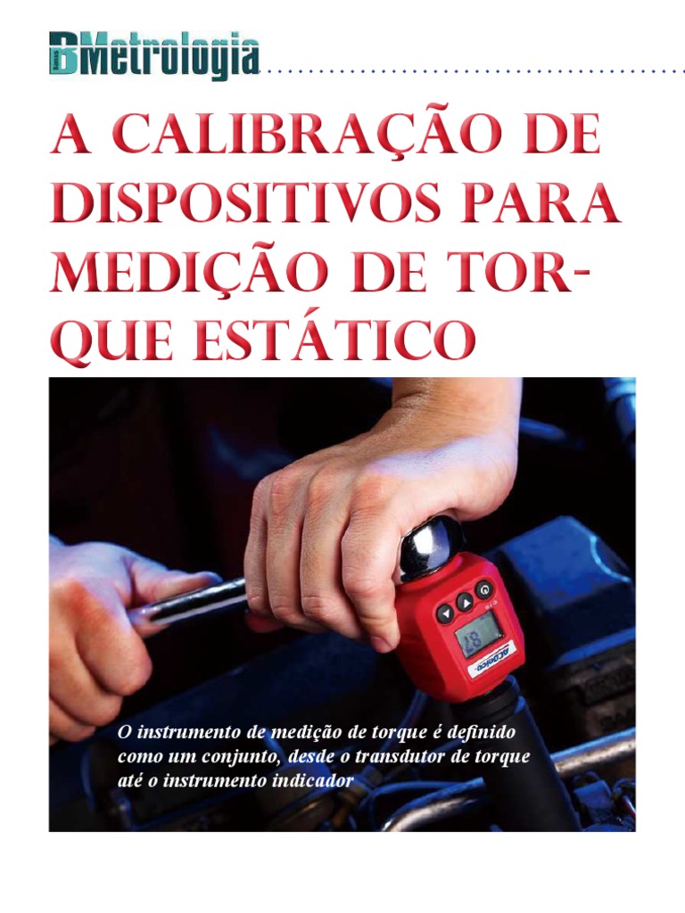 Calibração de instrumentos de medição de torque estático: princípios ...
