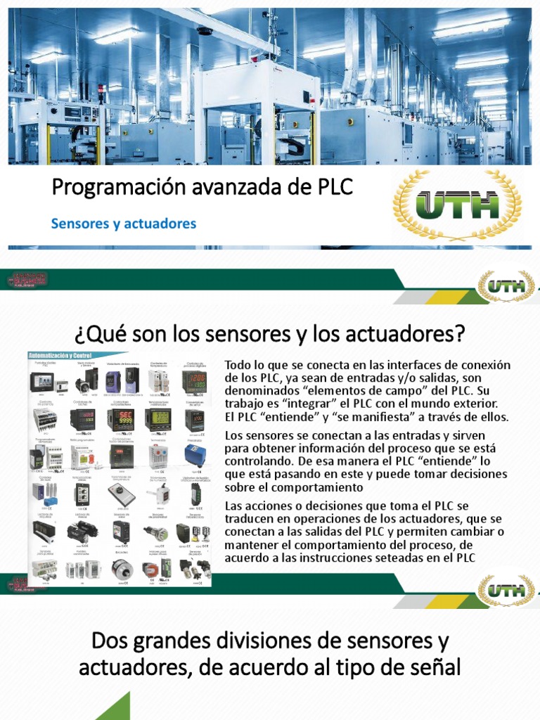 Programacion Avanzada de PLC. Sensores y Actuadores | PDF | Solenoide ...