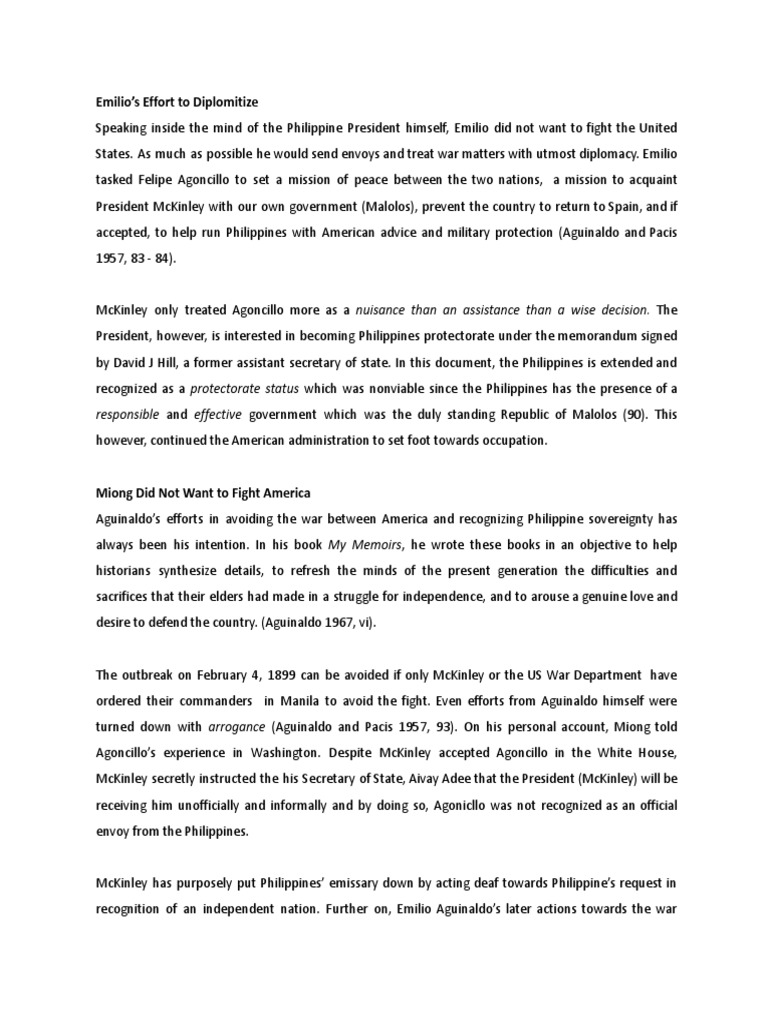 Aguinaldo Declaration of War Primary Resources | PDF | Philippines ...