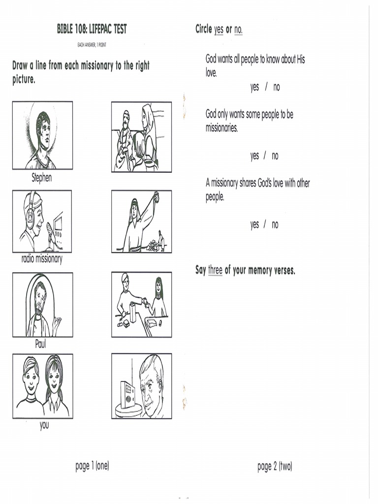 Bible 108 Lifepacs | PDF