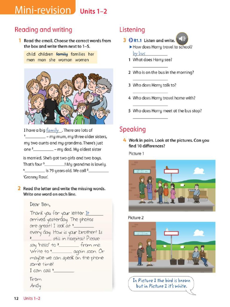 Mini-Revision (Units 1-2) | PDF