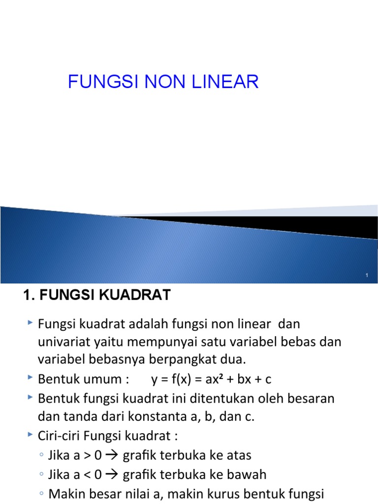Kul 3 Fungsi Non Linear | PDF