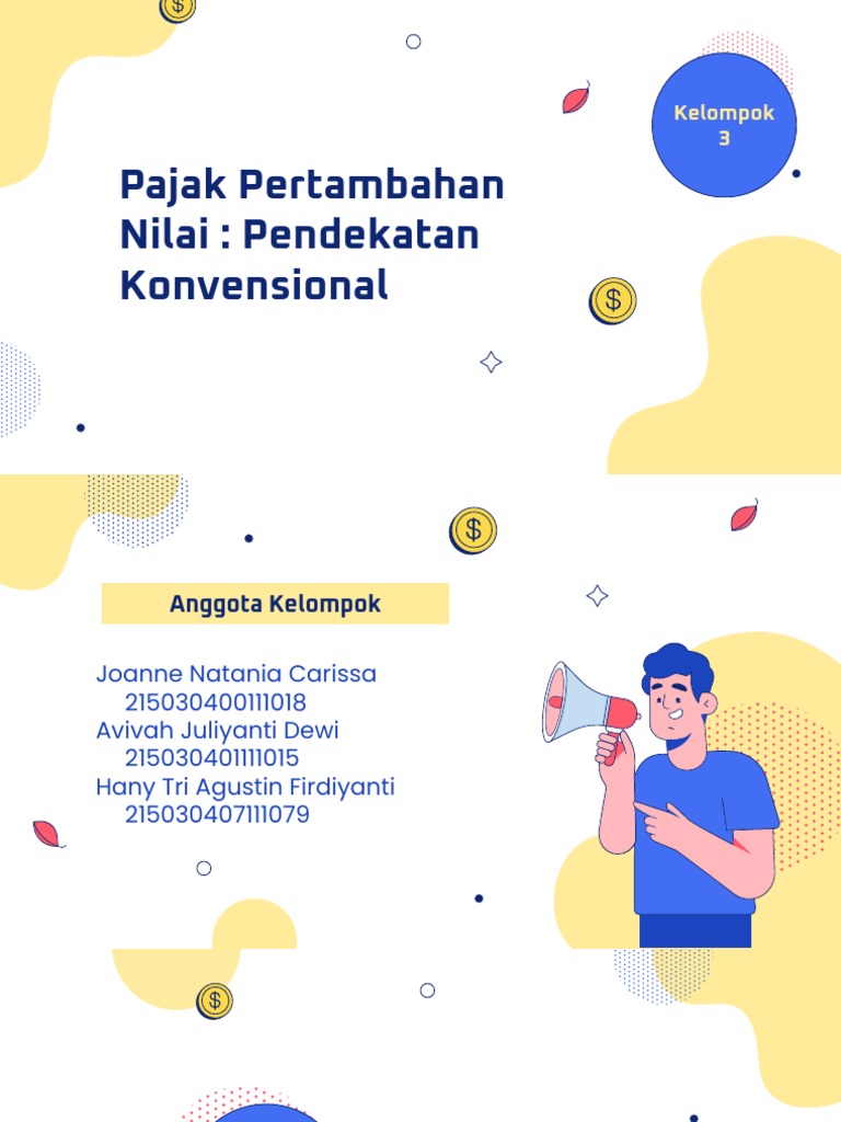 Pajak Pertambahan Nilai - Pendekatan Konvensional | PDF