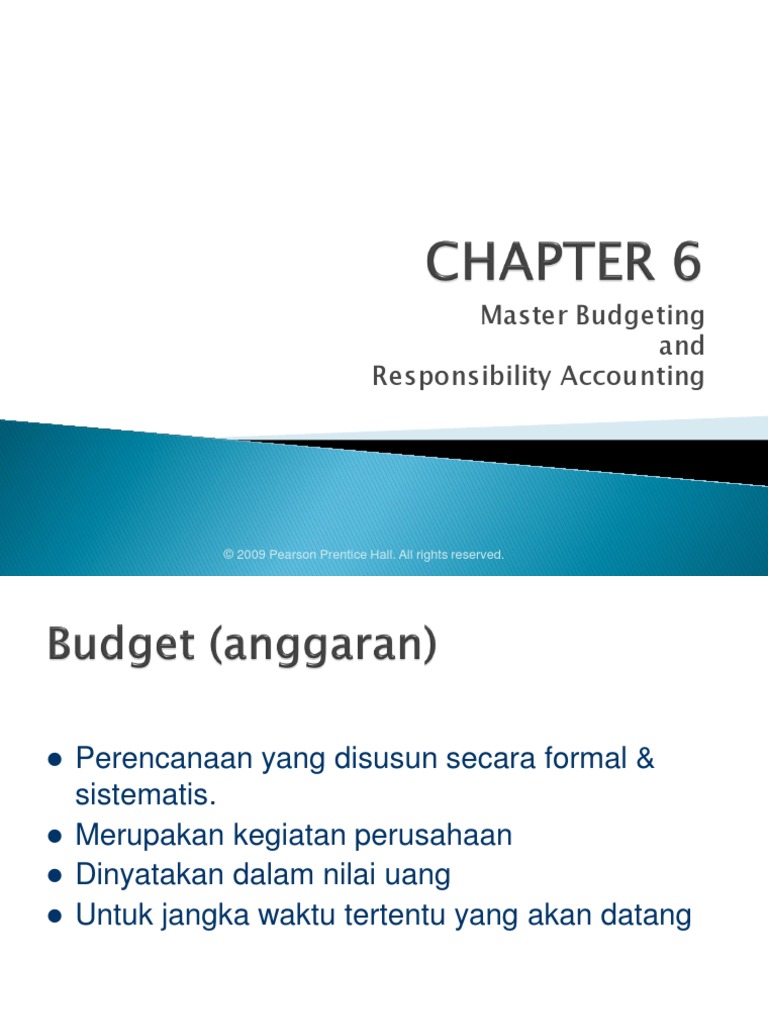 06 Master Budget | PDF | Karier & Perkembangan | Bisnis