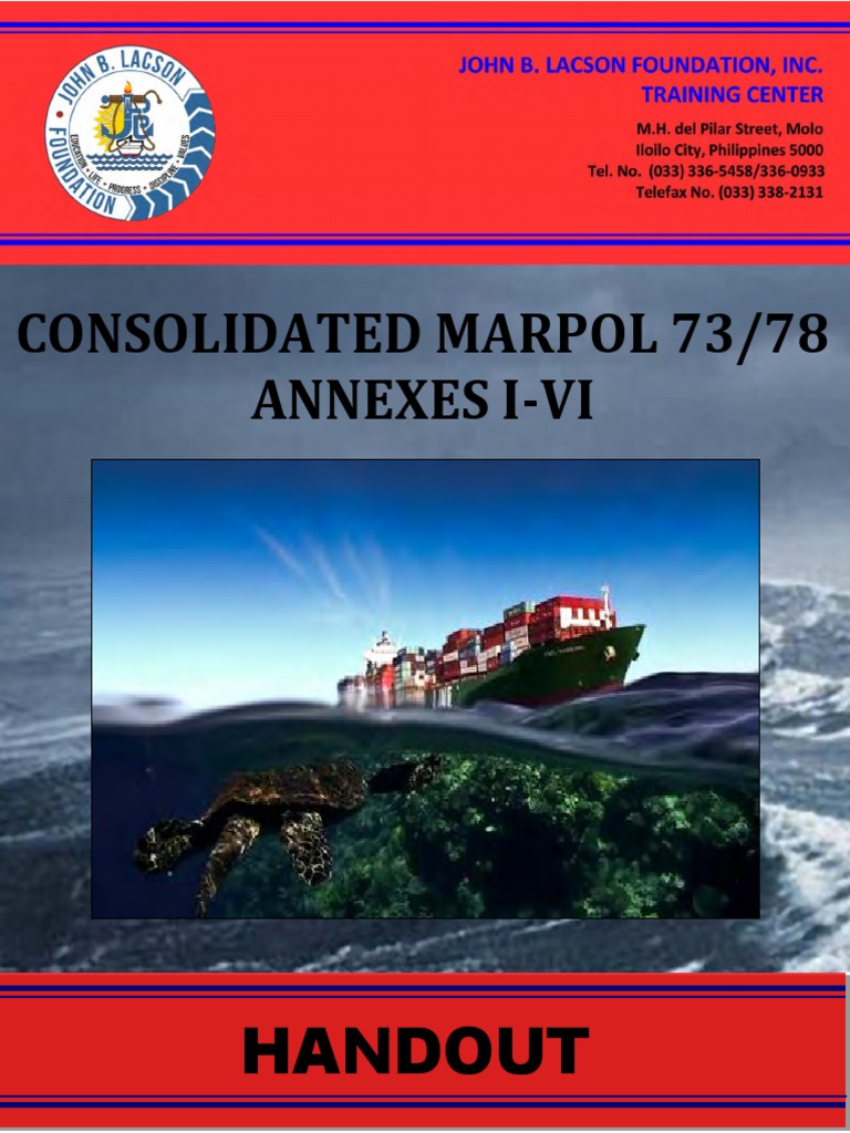 Consolidated MARPOL 73/78 Overview | PDF | Eutrophication | Natural Environment
