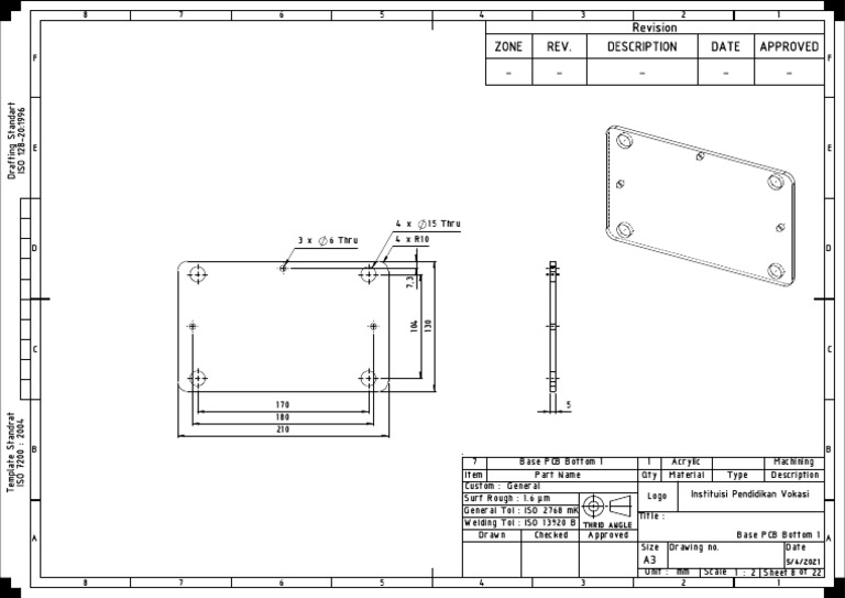 Revision Zone Rev. Description Date Approved - : Thrid Angle | PDF ...