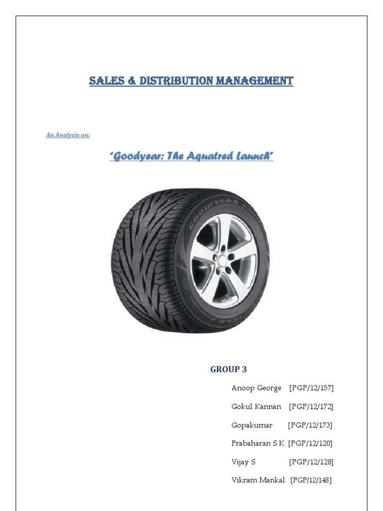 Goodyear - Group 3 | Download Free PDF | Retail | Tire