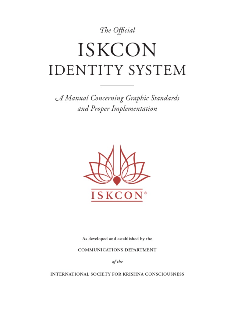The Official ISKCON Identity System | PDF | Logos | Typography