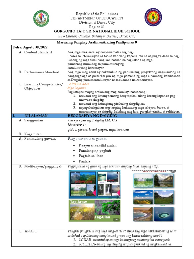 Ap8 - Lesson Plan | PDF