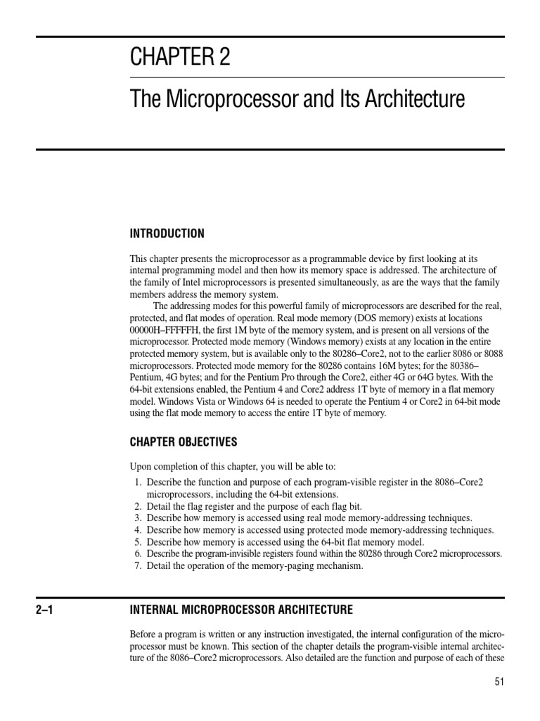 Microprocessor Chapter 2 | PDF | 64 Bit Computing | Microprocessor