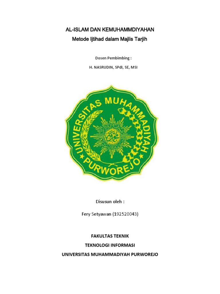 Makalah-Ijtihad Dalam Majlis Tarjih | PDF