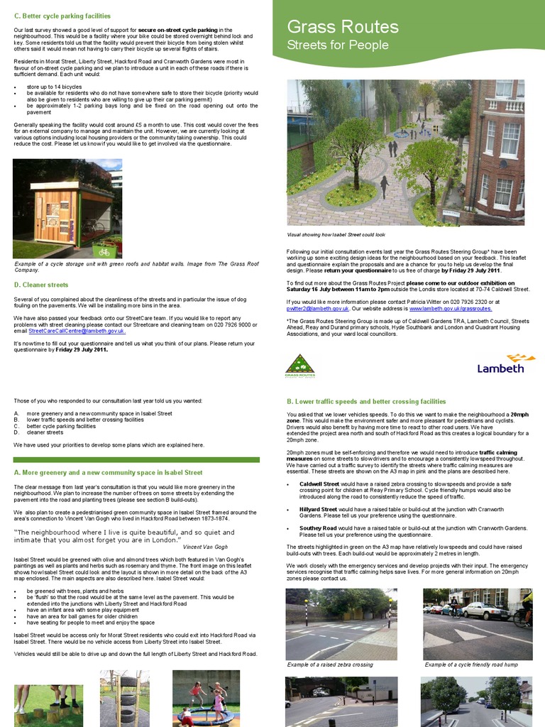 Grass Routes Leaflet Draft EK | PDF | Traffic | Land Transport