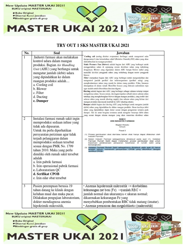 1156 - Try Out 1 SKS Master Ukai 2021 | PDF