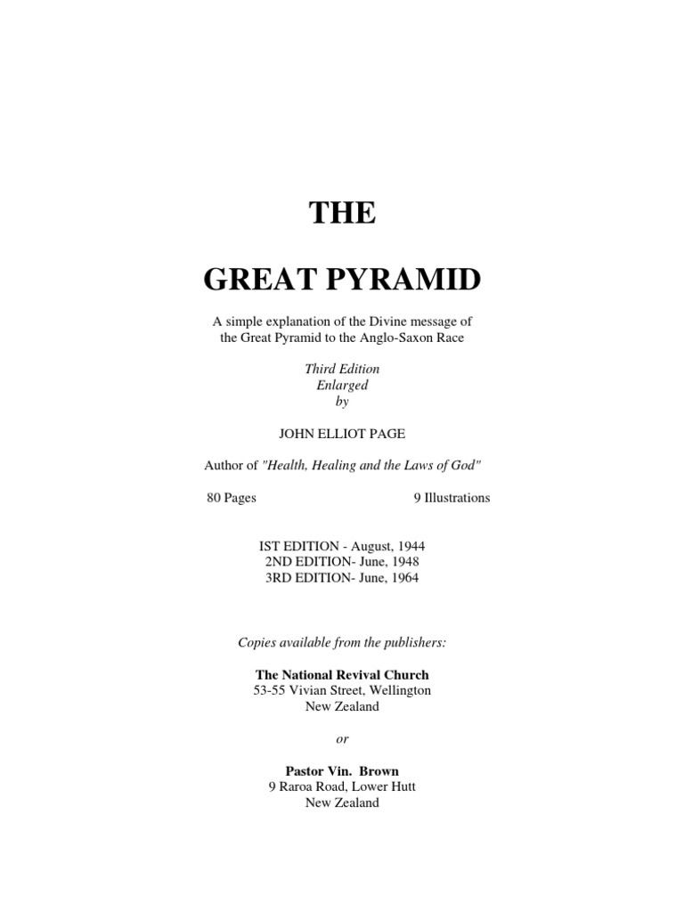 The Great Pyramid | PDF | Pyramid | Nature
