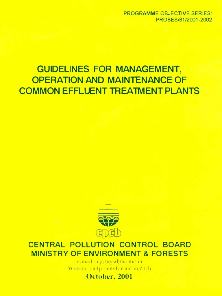GUIDELINES FOR MANAGEMENT, OPERATION AND MAINTENANCE OF COMMON ...