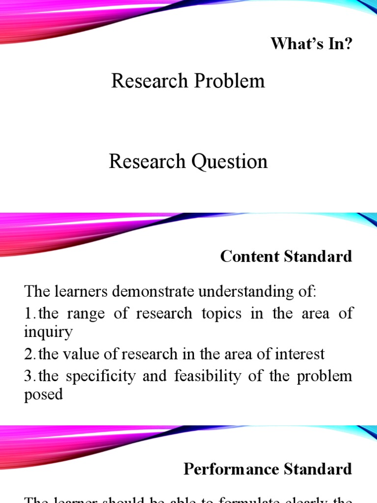 Research Questions | PDF | Learning | Social Media