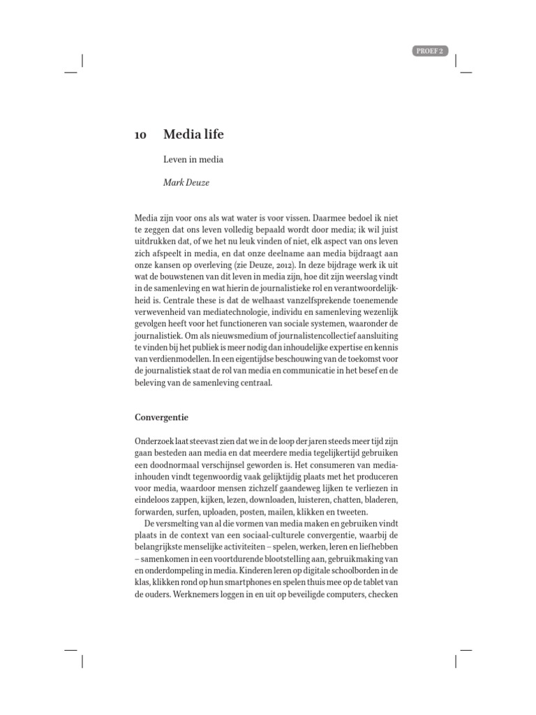 2015 Deuze Bardoel Wijfjes Media Life (NL) | PDF