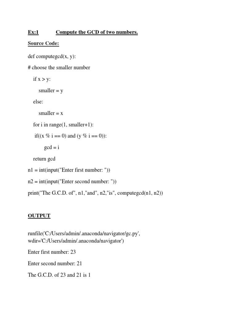 Ge8161-Lab Programs | PDF | Matrix (Mathematics) | Iteration