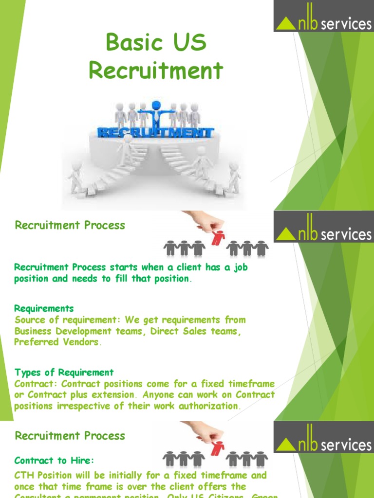 US Recruitment Process Overview | PDF | Travel Visa | Payroll Tax