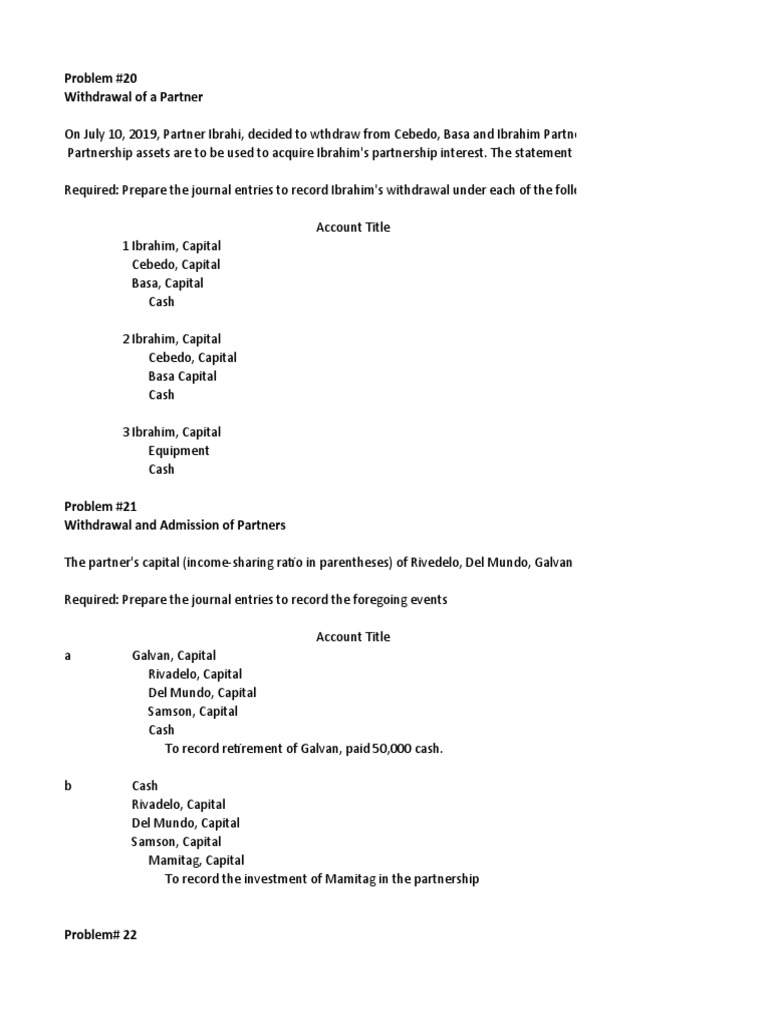 Chapter 3 Parcor | PDF | Partnership | Balance Sheet