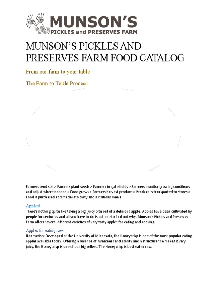 Cornerstone Food Catalog Final | PDF | Beetroot | Apple