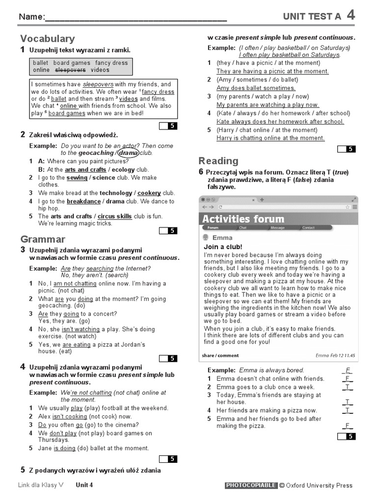 Link L5 U4 Unit Testa | PDF
