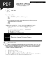 Creative Writing Module 2 | PDF | Metre (Poetry) | Haiku