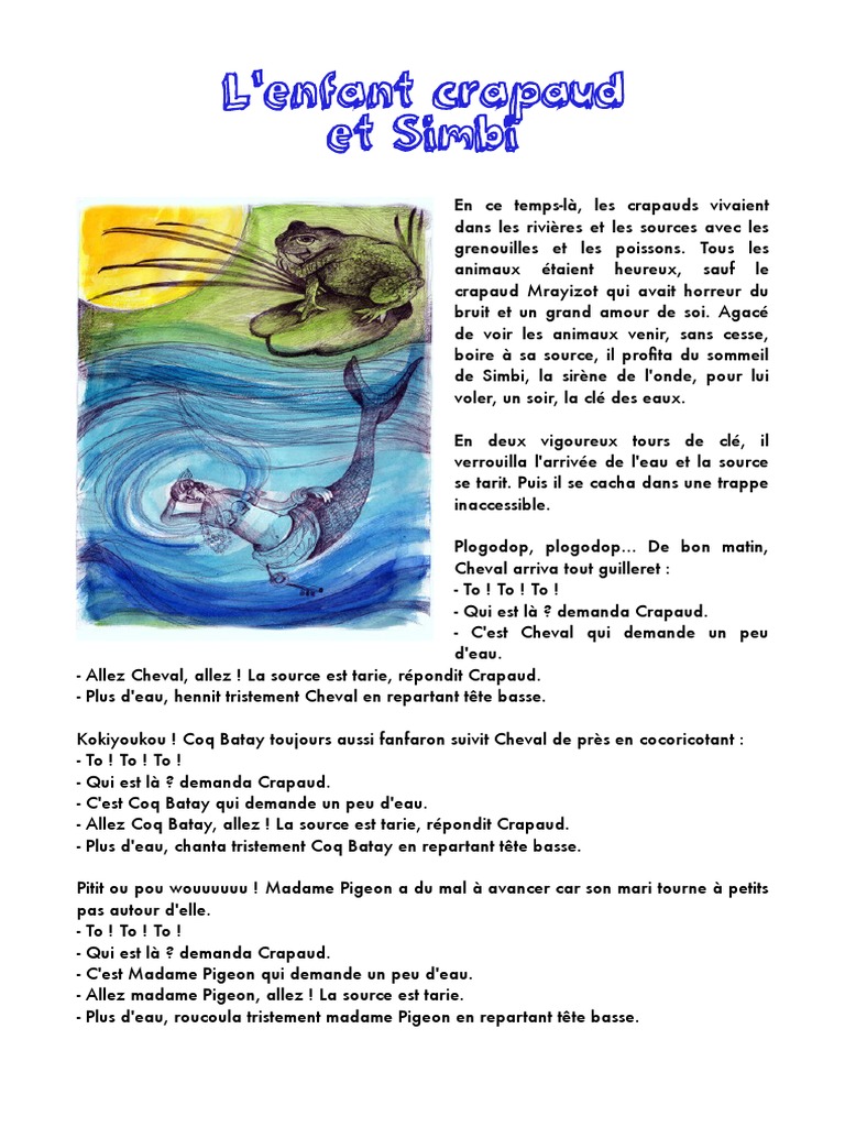 Lenfant Crapaud Et Simbi | PDF