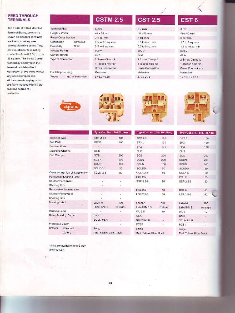 Elmex Catalogue (CST - CBT) | PDF